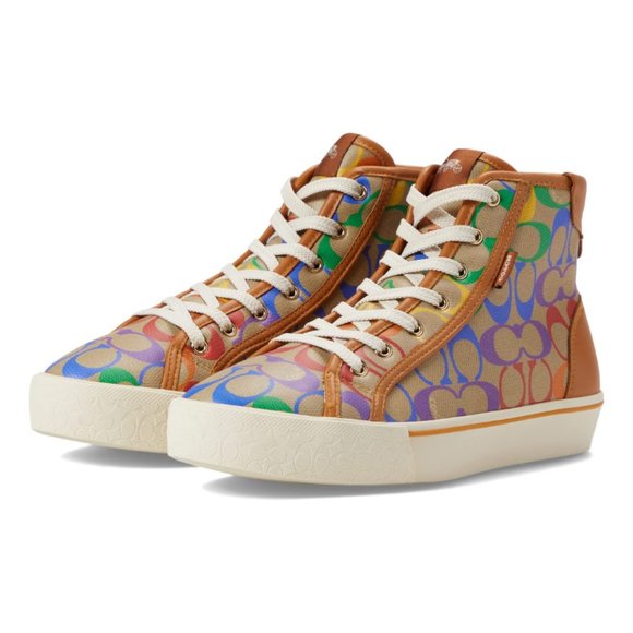 Coach | Shoes | Coach Citysole Hightop Platform In Pridemulticolors ...